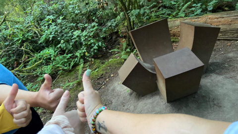 Price Sculpture Forest park/garden in Coupeville on Whidbey Island